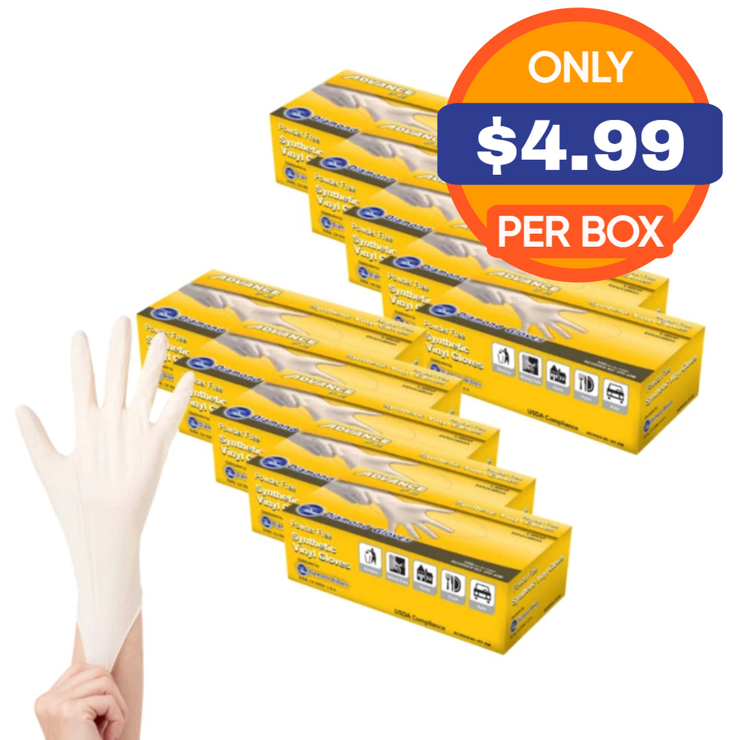 Buy Disposable Vinyl Gloves | Choose Your Size and Material | Gloves.com